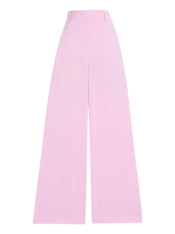 Max Mara Wool Wide-leg Pants - Baby Pink