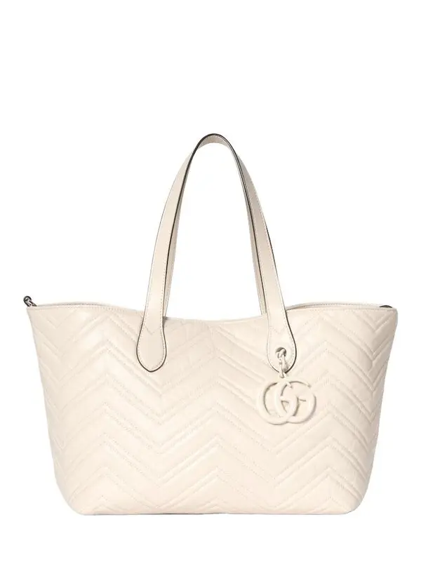 Gucci Gg Marmont Medium Tote Bag - White