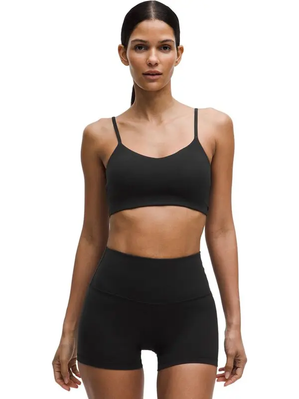 Lululemon Bend This Cami Spaghetti-strap Bra - Black