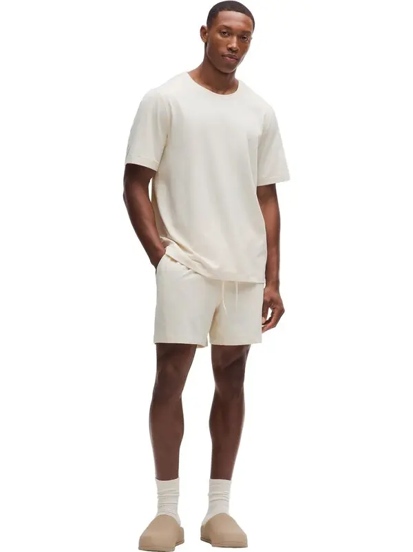 Lululemon Mesh Soft Jersey Short 5 - Light Ivory