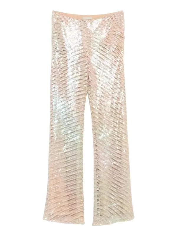 Elie Saab Sequin Trousers - Neutrals