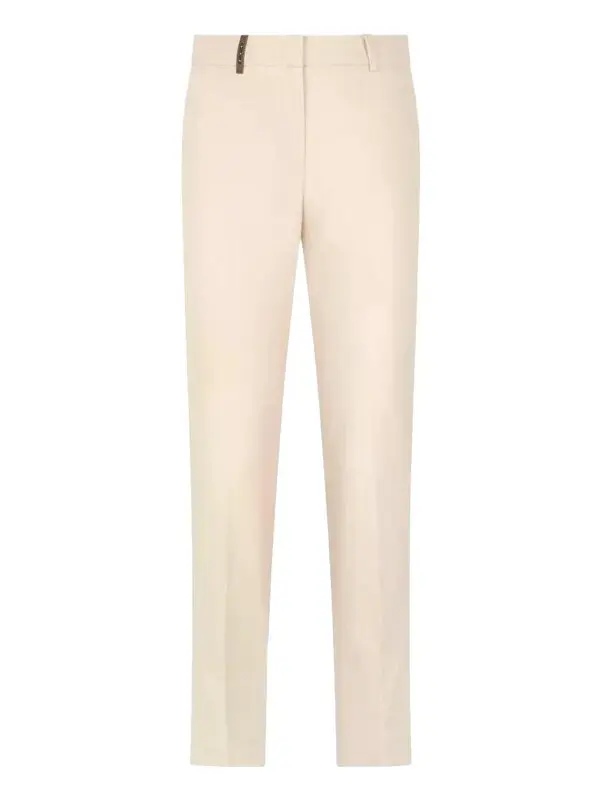 Peserico Concealed-fastening Trousers - Neutrals