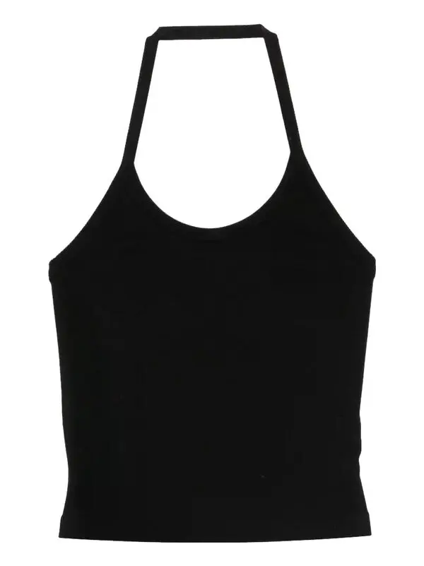 Enza Costa Ribbed Tank - Black