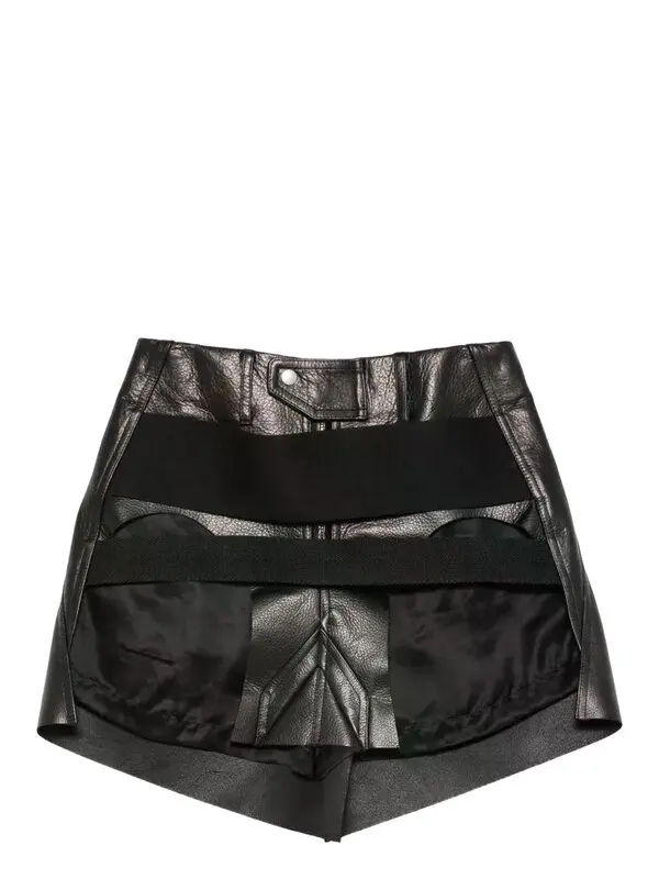 Rick Owens Temple Panel Mini Skirt - Black