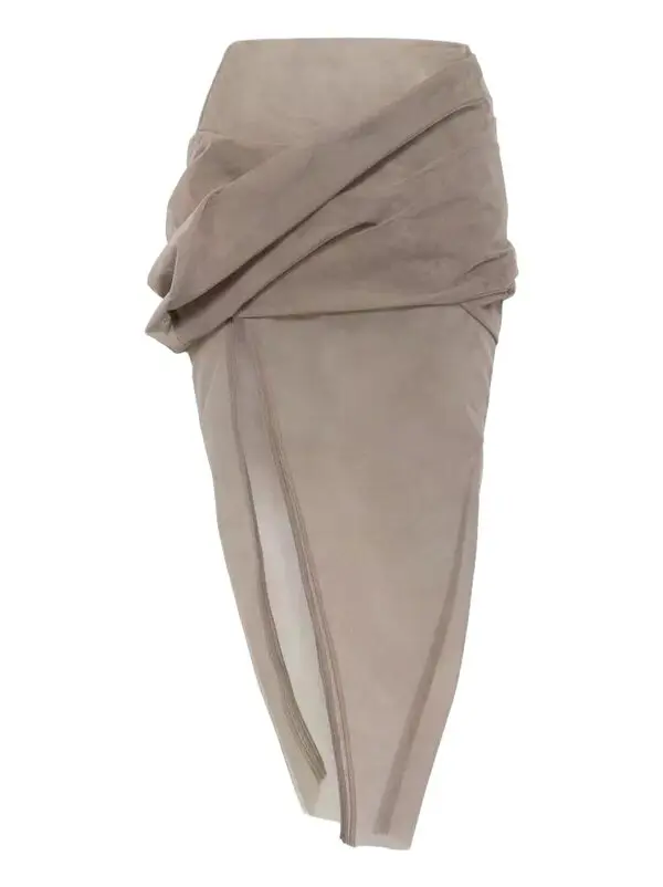 Rick Owens Draped Skirt - Grey