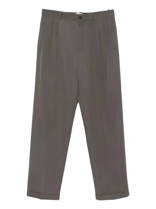 THE ROW Tosca Pleated Trousers - Brown