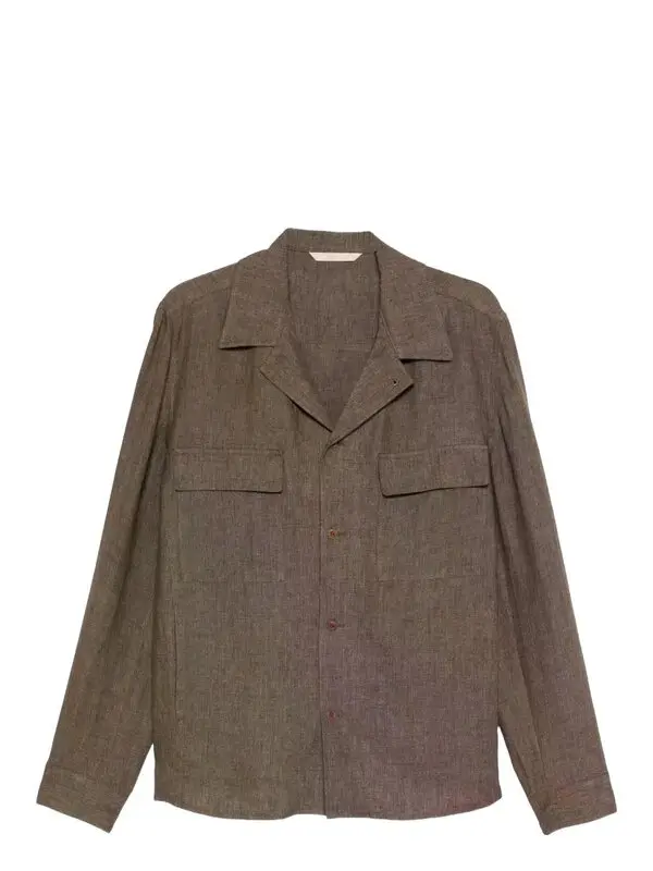 BRIGLIA 1949 John Flap-pocket Shirt Jacket - Brown