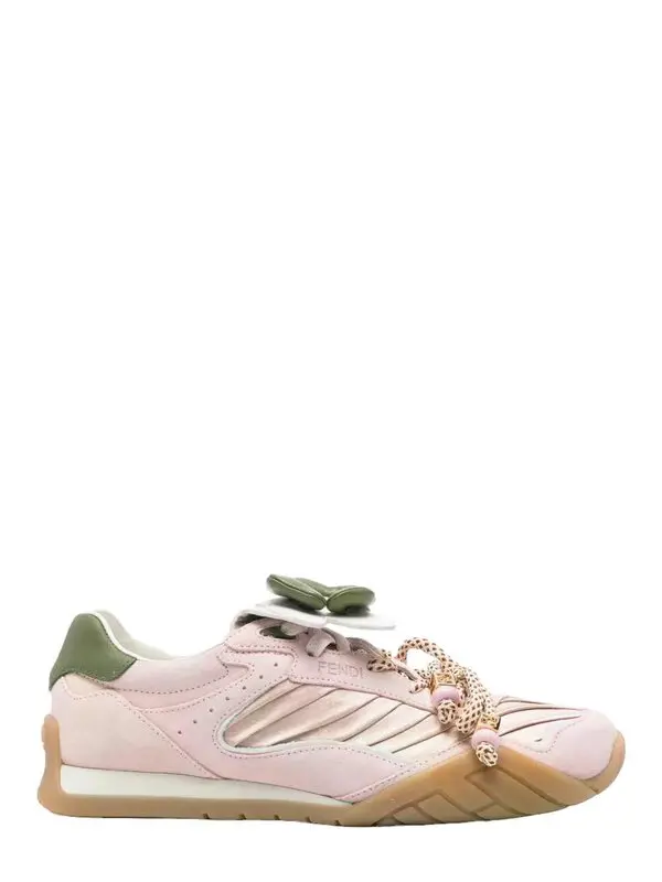 Fendi Wave Pulse Lace-up Sneakers - Pink