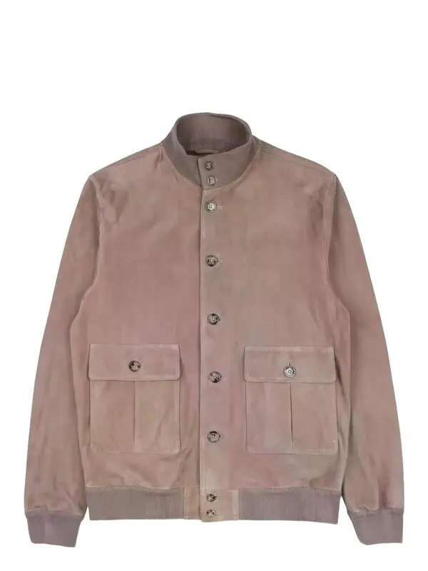 VALSTAR Button-fastening Bomber Jacket - Neutrals