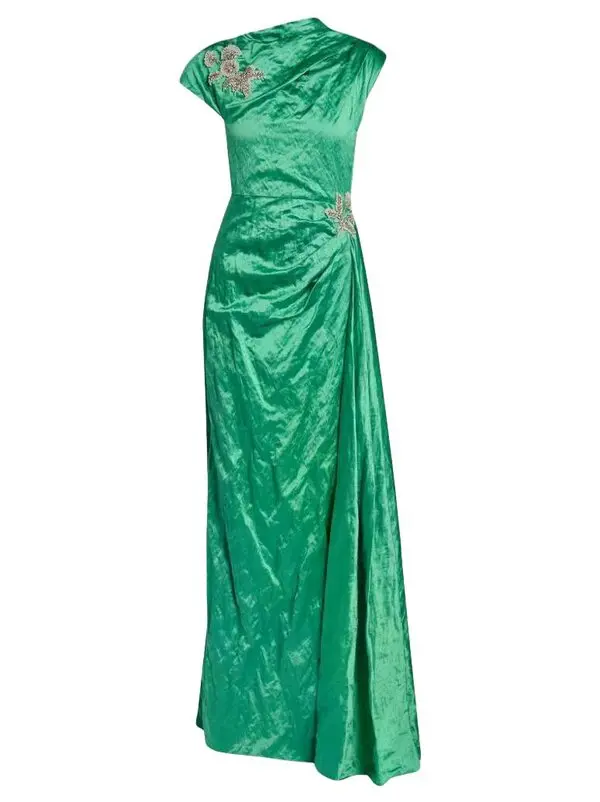 Erdem Embellished Maxi Dress - Green
