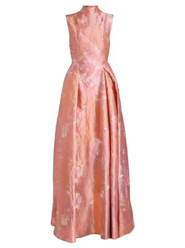 Erdem High-neck Maxi Dress - Pink