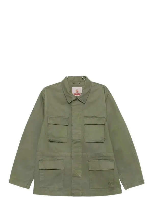BARACUTA Flap-pocket Jacket - Green