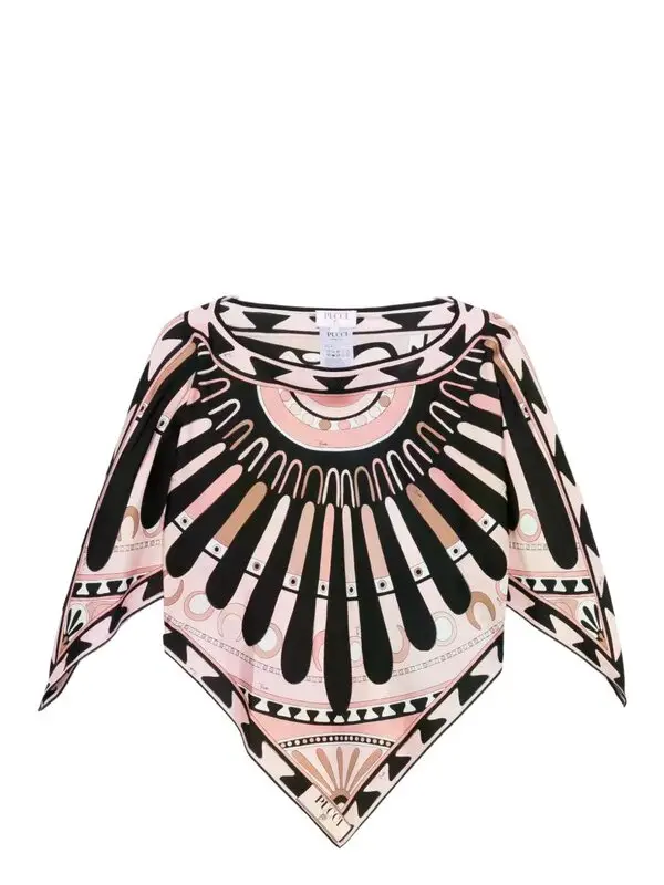 Emilio Pucci Printed Twill Blouse - Pink
