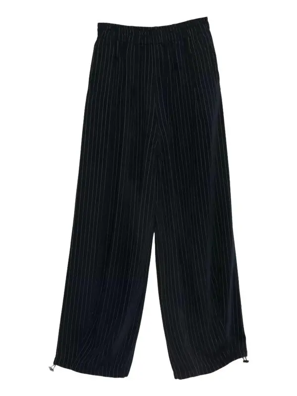 THE FRANKIE SHOP Oakdale Pinstripe Trousers - Black