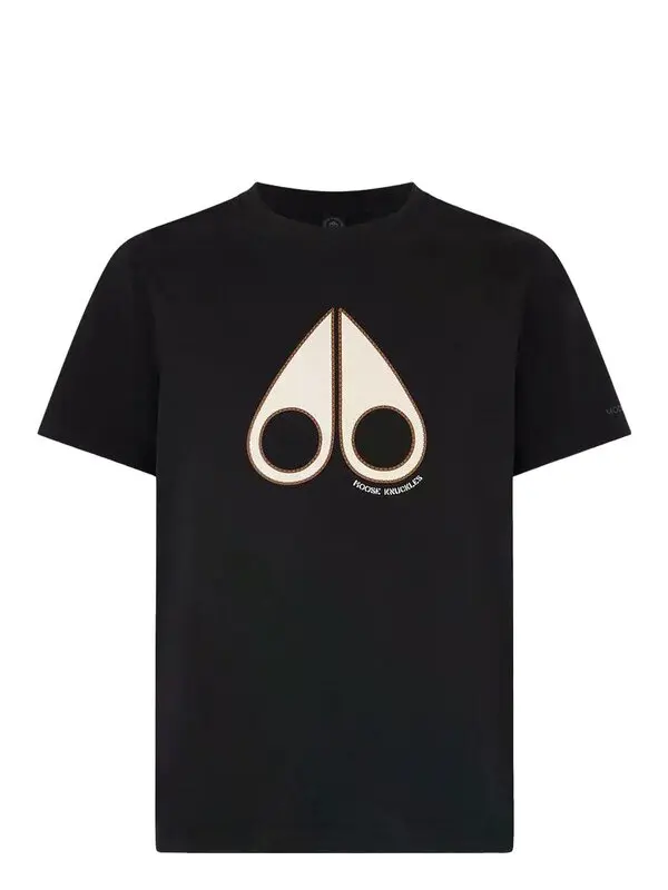 Moose Knuckles Logo-print T-shirt - Black