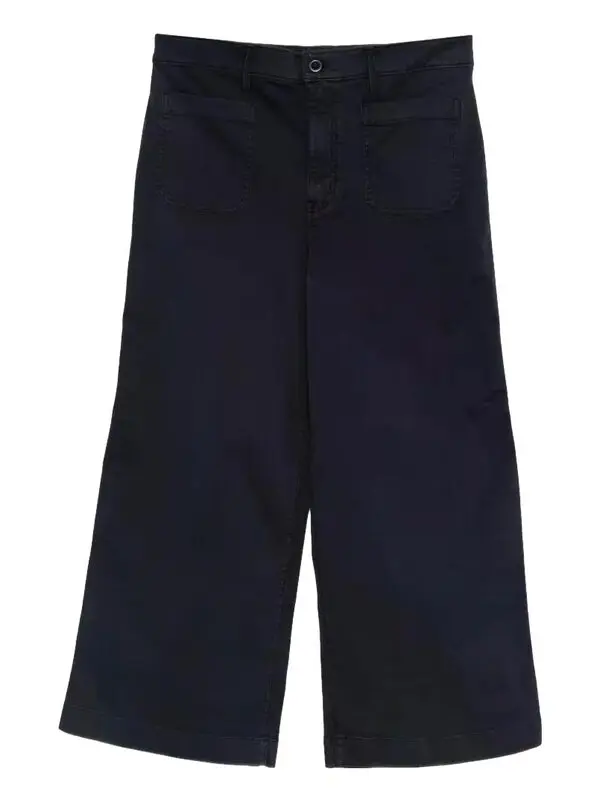 Ralph Lauren Patch Pocket Wide-leg Trousers - Blue