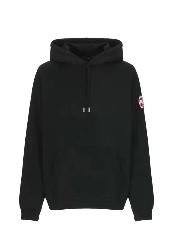 Canada Goose Rove Logo-patch Hoodie - Black