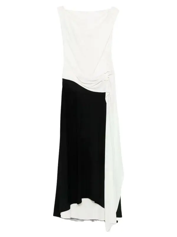 Proenza Schouler Dallah Draped Midi Dress - White