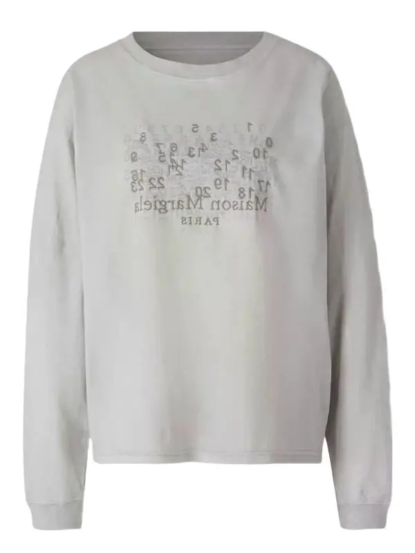 MAISON MARGIELA Long-sleeve Graphic T-shirt - Grey