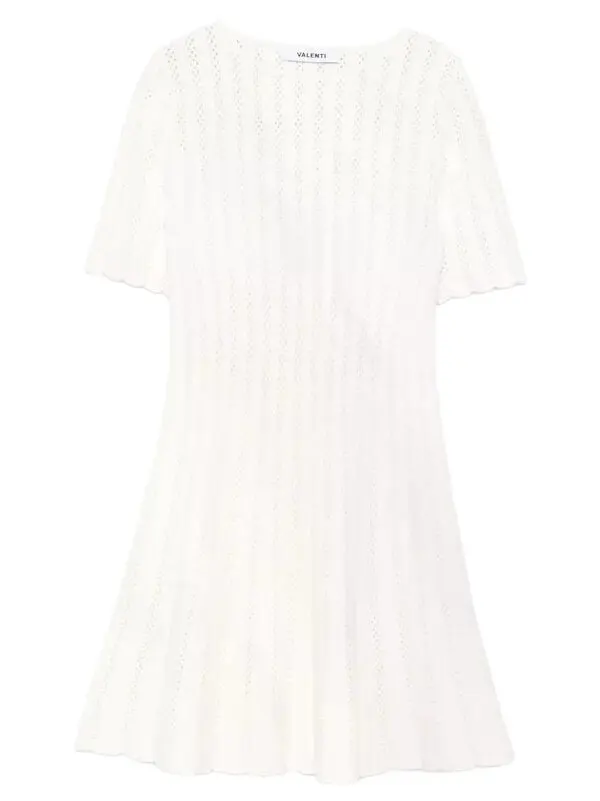 ANTONINO VALENTI Mimosa Knit Mini Dress - White