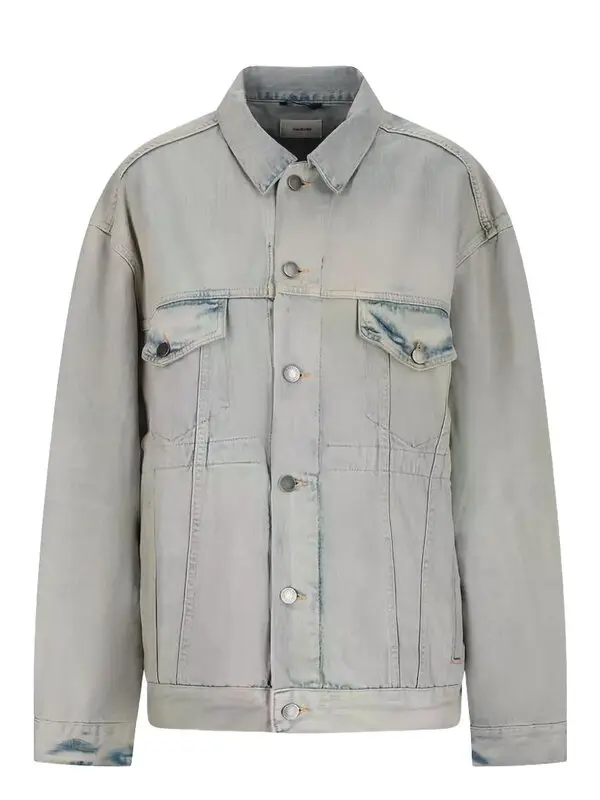 HAIKURE Buttoned Denim Jacket - Blue
