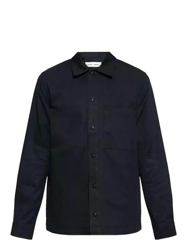 SAMSOE SAMSOE Sataka Button-up Shirt Jacket - Blue