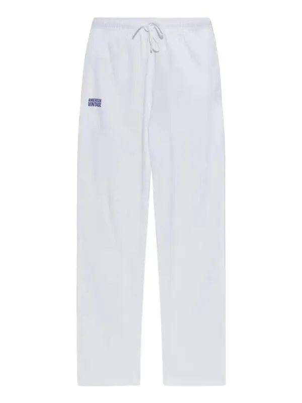 American Vintage Gixy Drawstring-waist Track Pants - White
