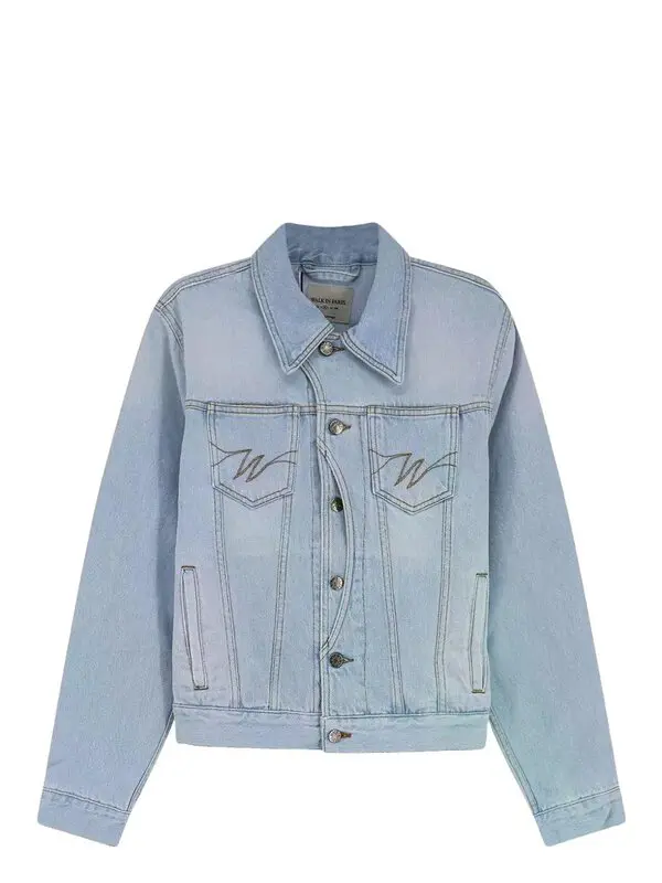 WALK IN PARIS Postman's Denim Jacket - Blue