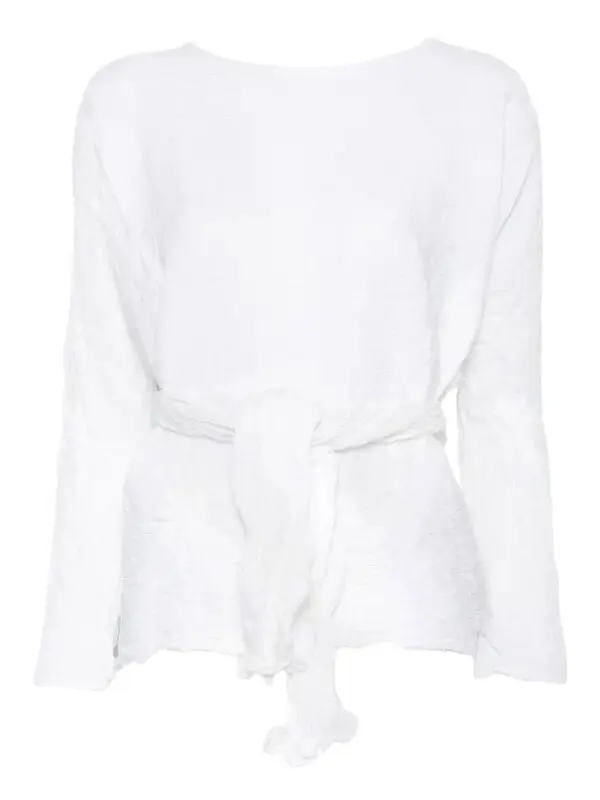 DANIELA GREGIS Tie-detail Blouse - White