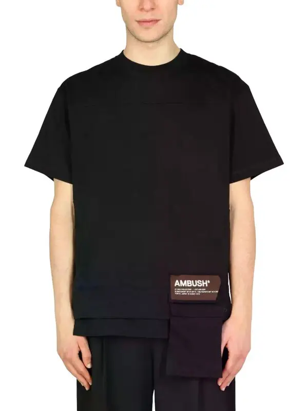 AMBUSH Short-sleeves Pocket T-shirt - Black