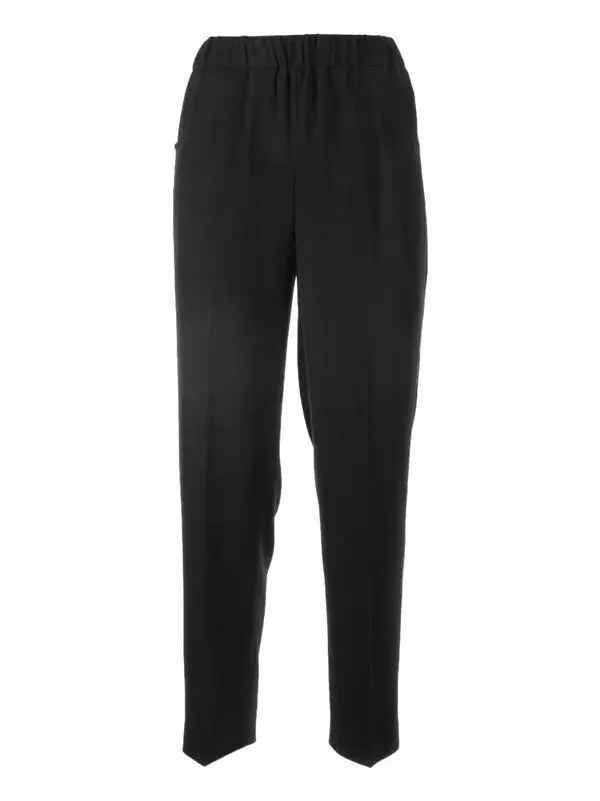 VIA MASINI 80 Elastic Trousers - Black