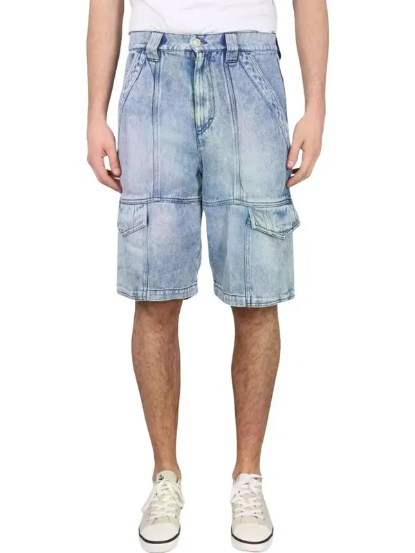 MARANT Timy Cargo Bermuda Shorts - Blue