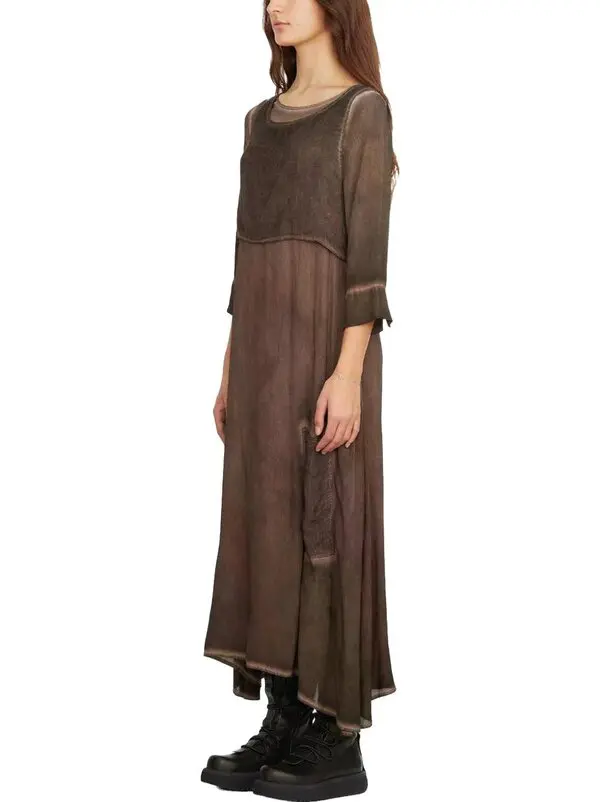 Un-namable Pocket Cotton Maxi Dress - Brown