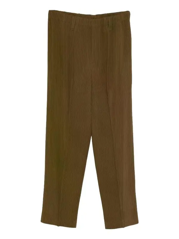 Issey Miyake Tuxedo Pleated Trousers - Green