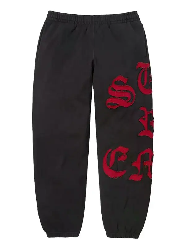 Supreme Logo-print Track Pants - Black