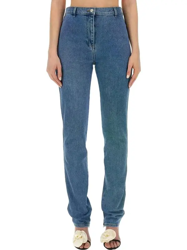 Magda Butrym Belt-loop Buttoned Jeans - Blue