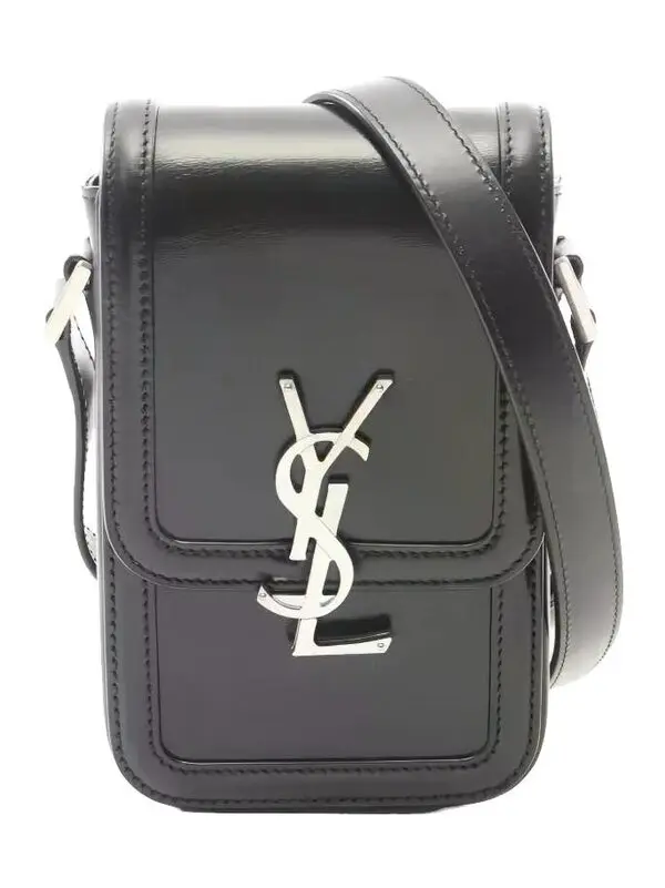 Saint Laurent 2010s Mini Leather Crossbody Bag - Black