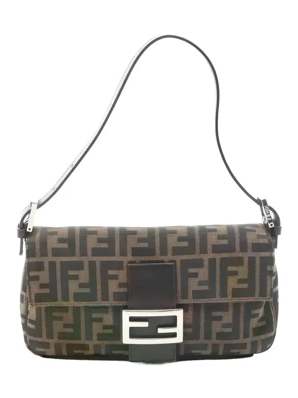 Fendi 2010s Mamma Leather Shoulder Bag - Brown