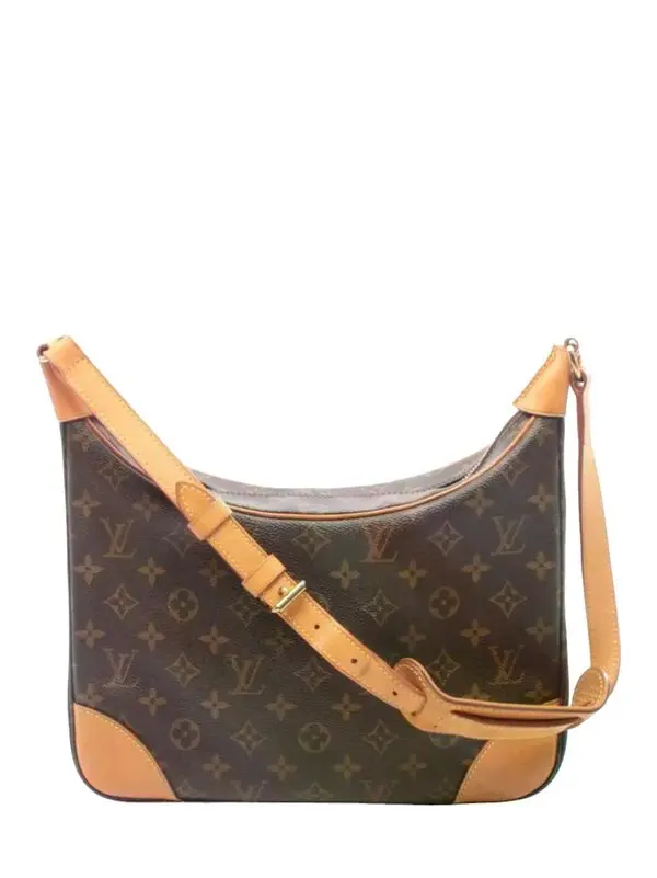LOUIS VUITTON 2001 Pm Boulogne Monogram Shoulder Bag - Brown