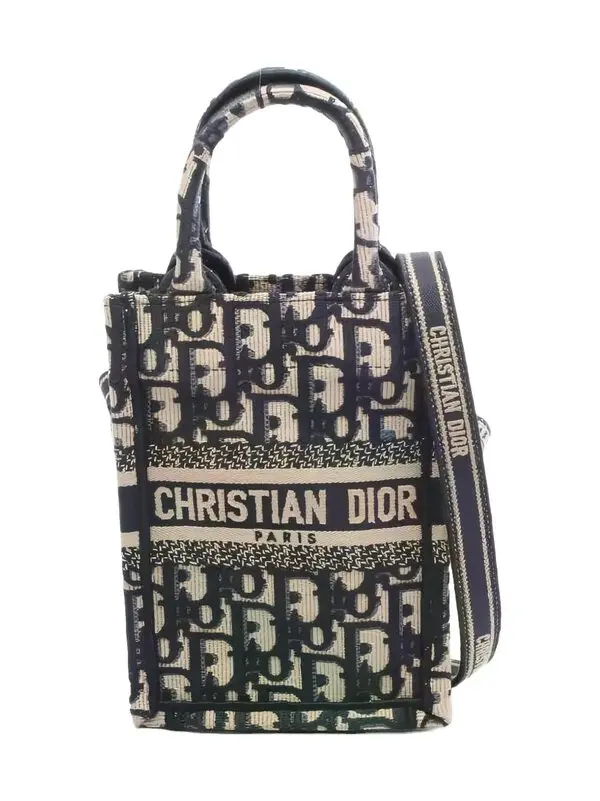 Dior Logo-pattern Tote - Blue