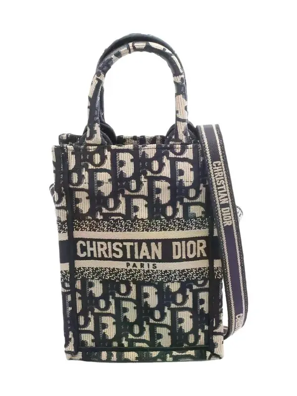 Dior Logo-pattern Tote - Blue