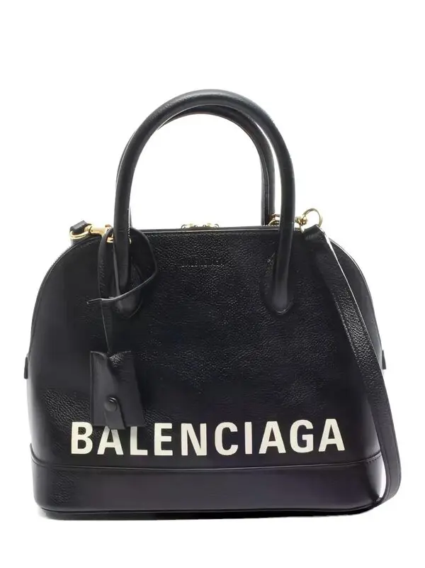 Balenciaga 2010s Ville Two-way Leather Tote Bag - Black