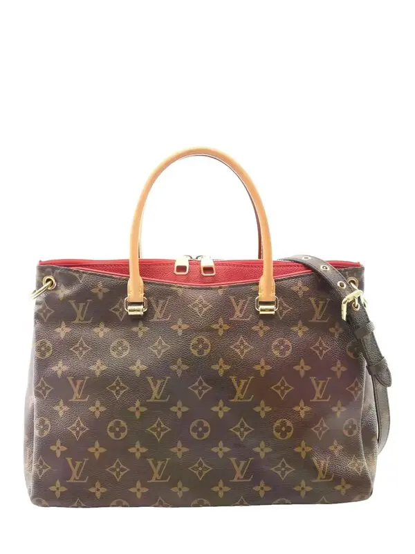 LOUIS VUITTON 2017 Cerise Pallas Monogram Tote - Brown
