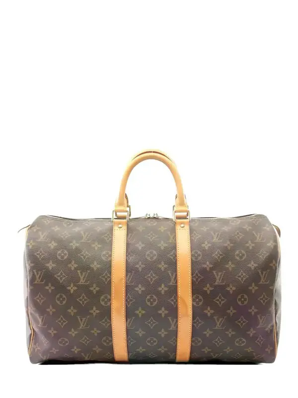 LOUIS VUITTON 1997 Keepall 45 Monogram Tote - Brown
