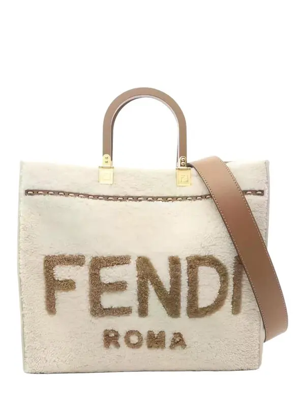Fendi 2010s Sunshine Leather Tote Bag - Neutrals