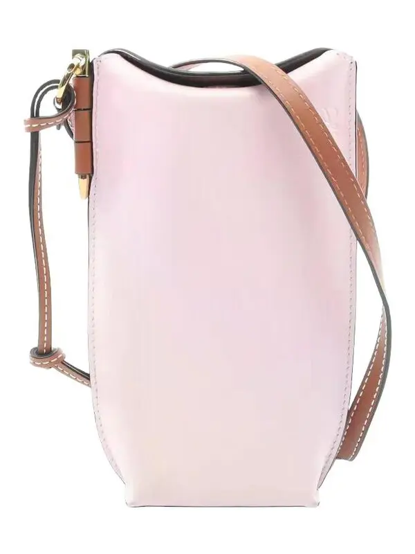 Loewe 2000s Gate Pocket Leather Bag - Pink