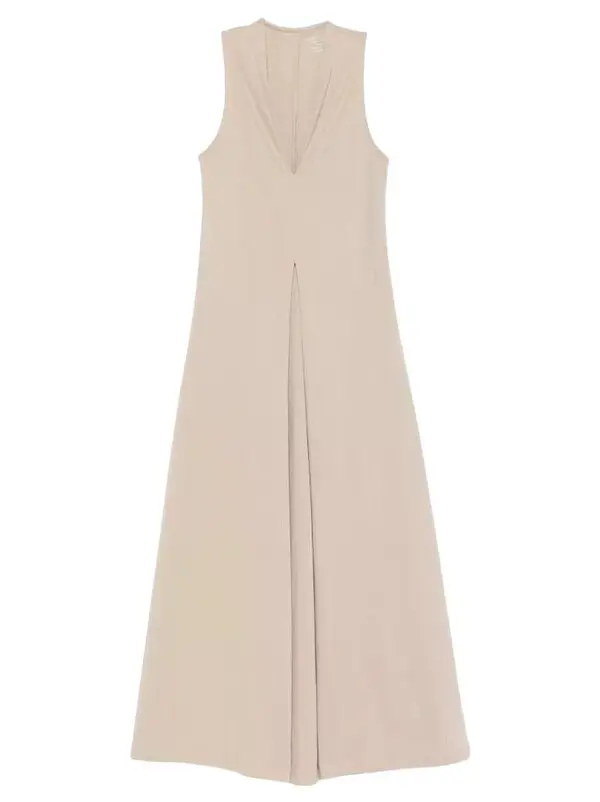 Majestic Filatures V-neck Maxi Dress - Neutrals