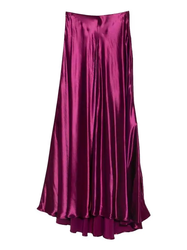 Alberta Ferretti High-waisted Long Skirt - Purple