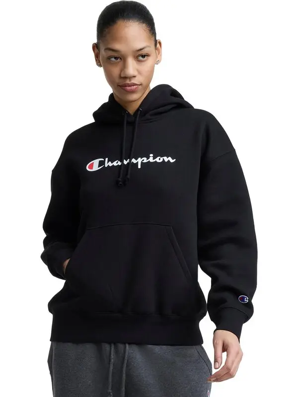 Champion Powerblend Relaxed Hoodie - Black