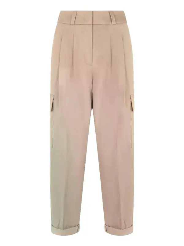 Peserico Cuffed-hem Cargo Trousers - Neutrals